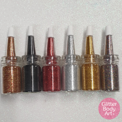 Red Body Glitter - Holographic Red - Temporary Tattoo Store