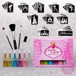 Ice Princess Glitter Tattoo Kit - Frozen - Temporary Tattoo Store