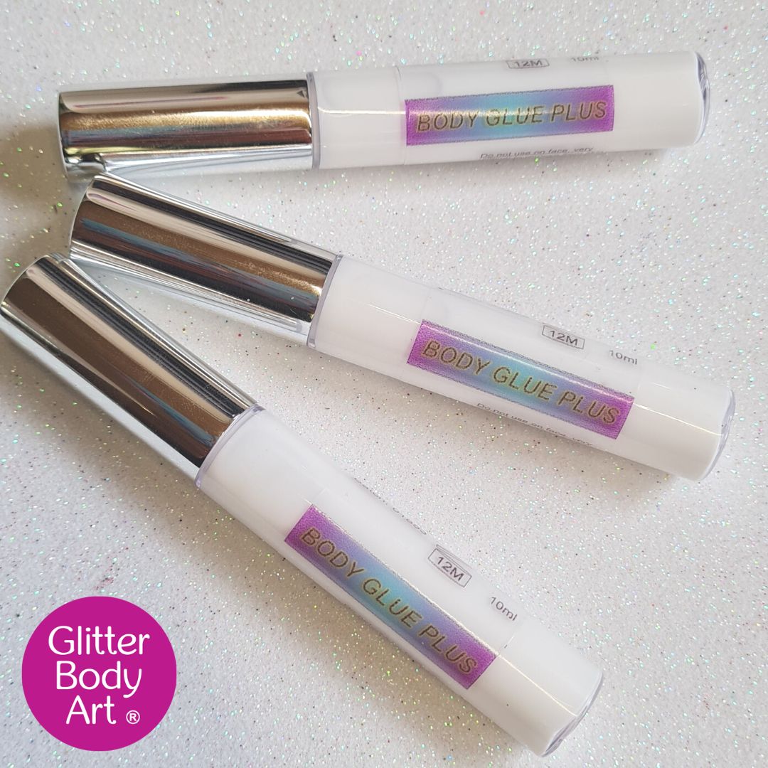 Body Glue Plus - Skin Glue - 3 x 10ml Wands - Temporary Tattoo Store