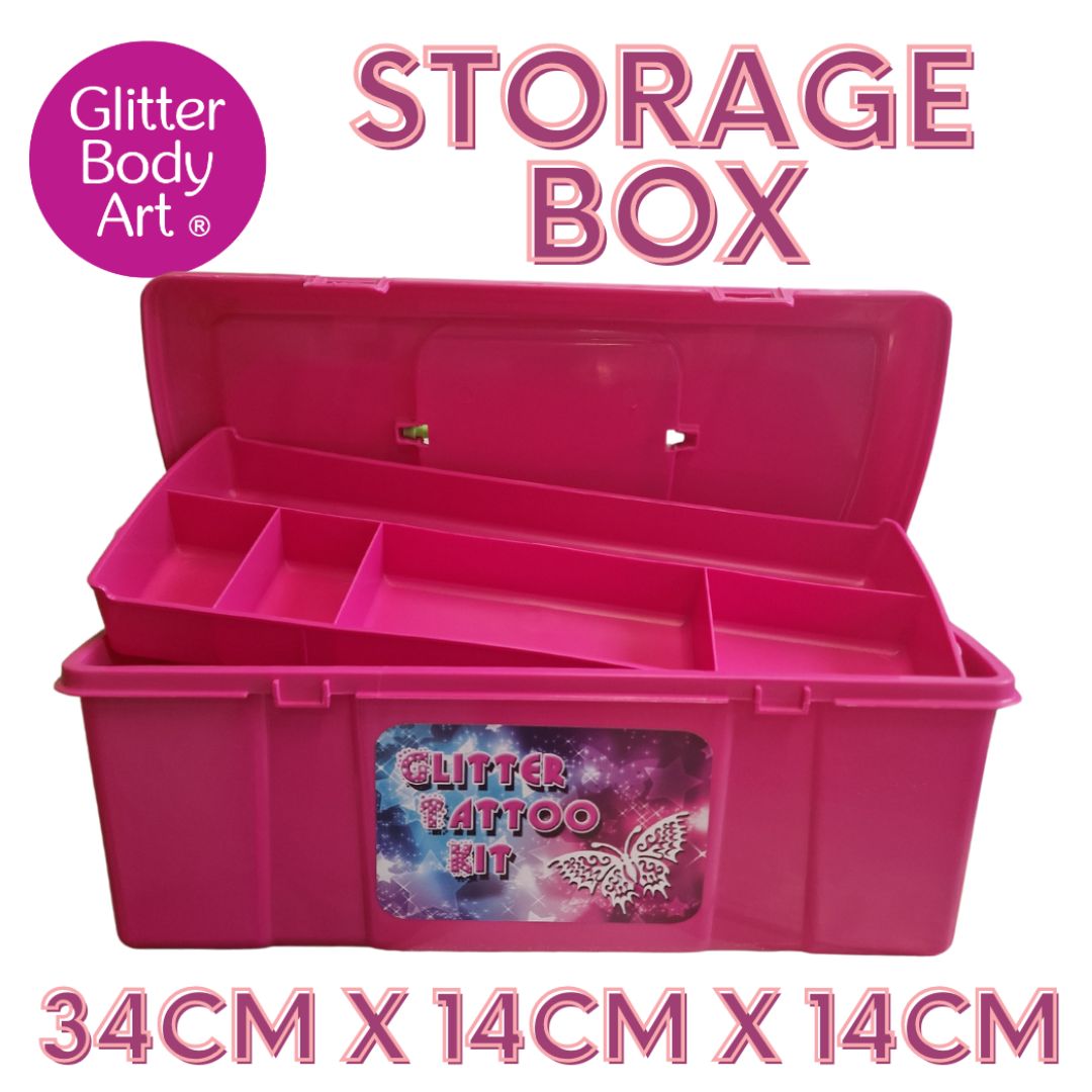 Empty Glitter Tattoo Storage Box - Temporary Tattoo Store